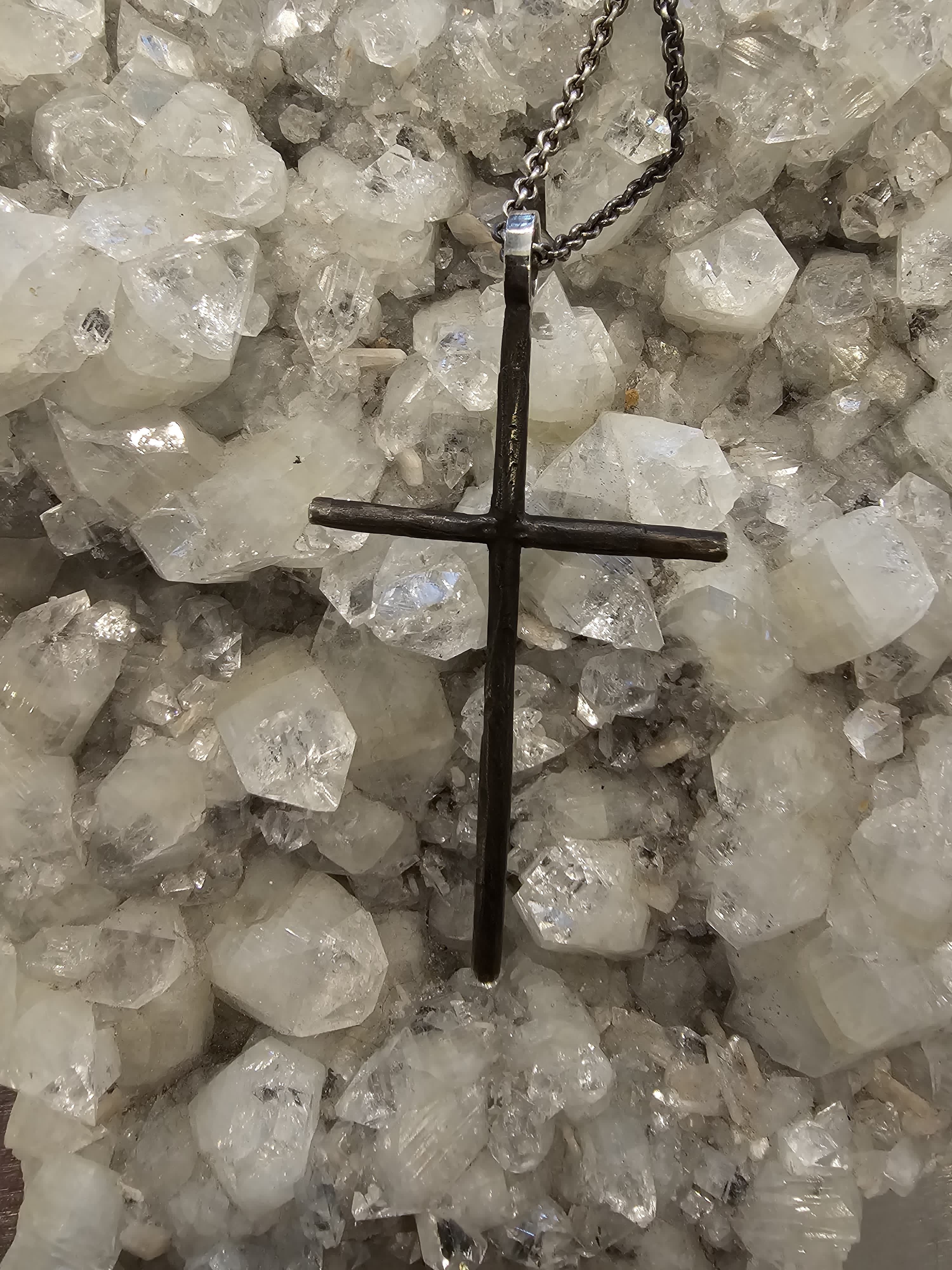 Darkgem Long Cross Silver Chain – StoreRiele